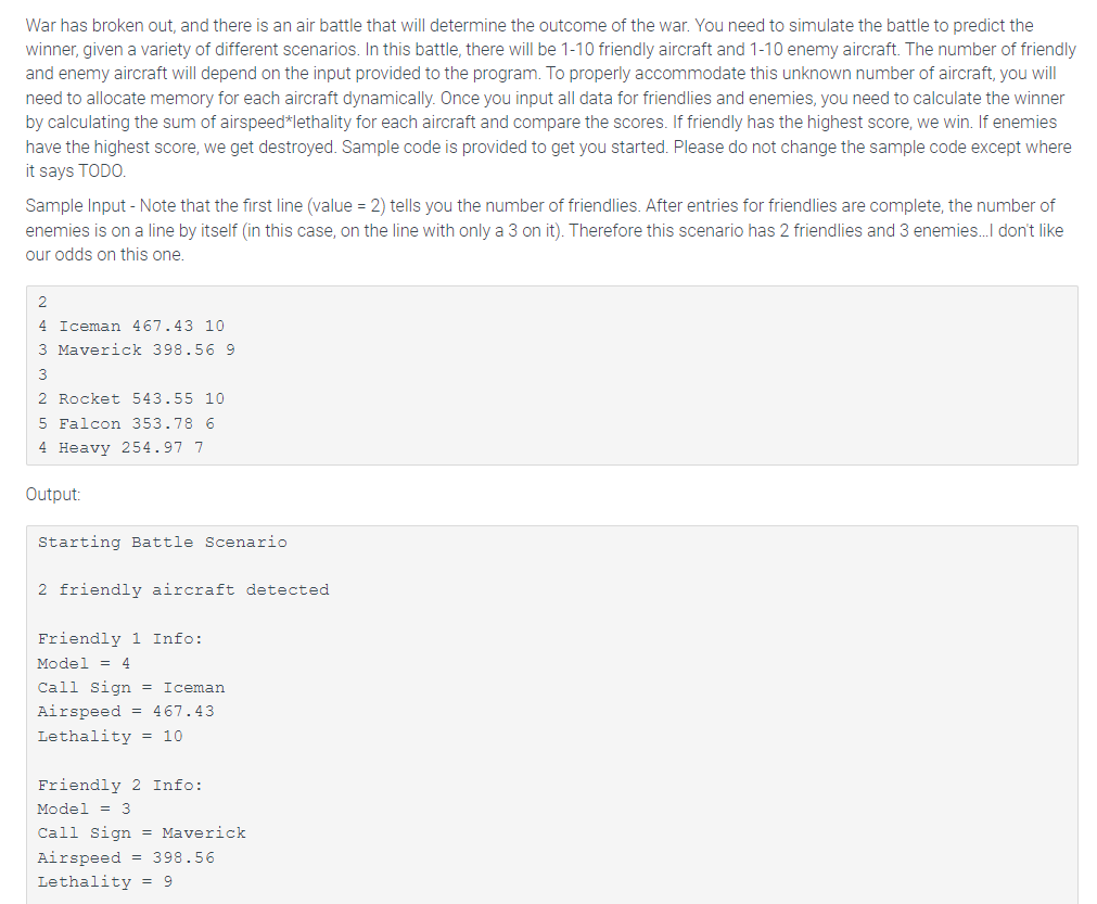 Solved War has broken out, and there is an air battle that | Chegg.com
