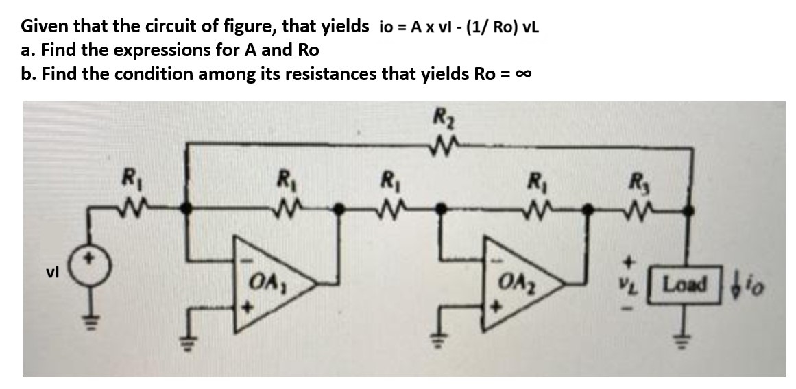 Solved Given that the circuit of figure, that yields io = ﻿A | Chegg.com