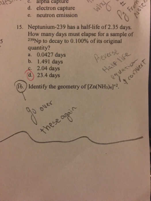 Solved ESc. alpha capture d. electron capture e. neutron | Chegg.com
