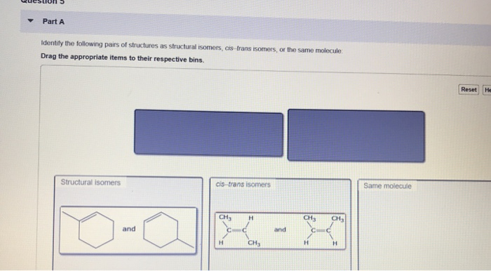 Solved Part A Identity The Following Pairs Of Structures