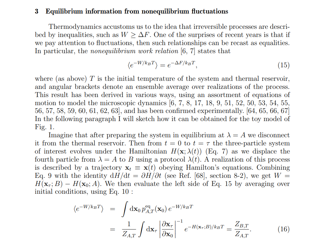 Solved 3 Equilibrium information from nonequilibrium | Chegg.com