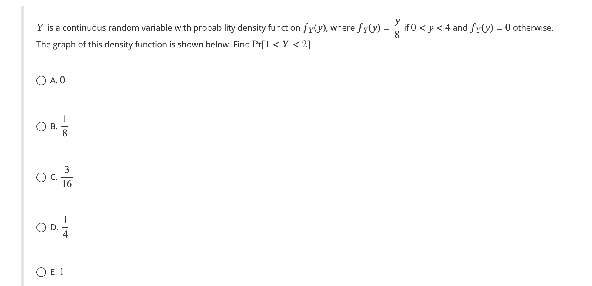 Solved 𝑌 is a continuous random variable with probability | Chegg.com