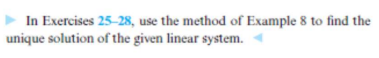Solved In Exercises 5-8, use Theorem 1.4.5 to compute the | Chegg.com