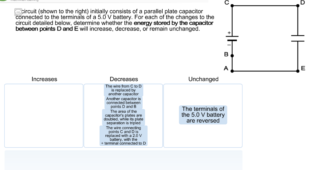 Solved A circuit (shown to the right) initially consists of | Chegg.com