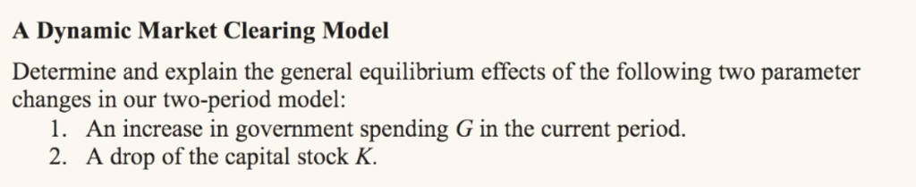 A Dynamic Market Clearing Model Determine and explain | Chegg.com
