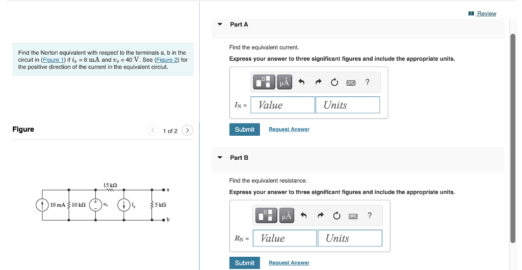 Solved Find the equivalent current. Find the Norton | Chegg.com