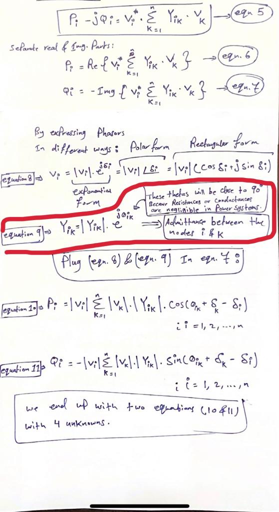 Solved This is from Load flow equations from power | Chegg.com