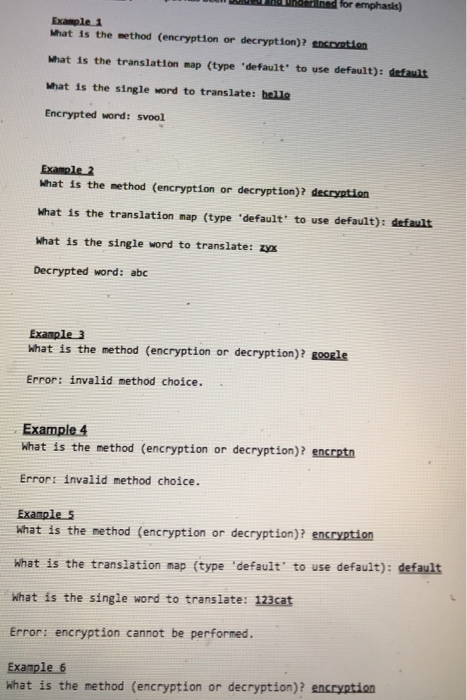 Solved Assignment Specifications Decryption And Encryption
