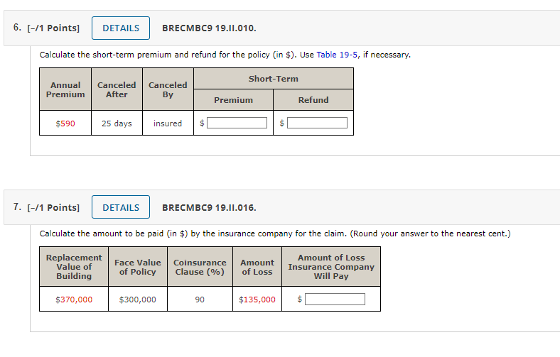 Solved -/1 Points] BRECMBC9 19.II.010. Calculate the | Chegg.com