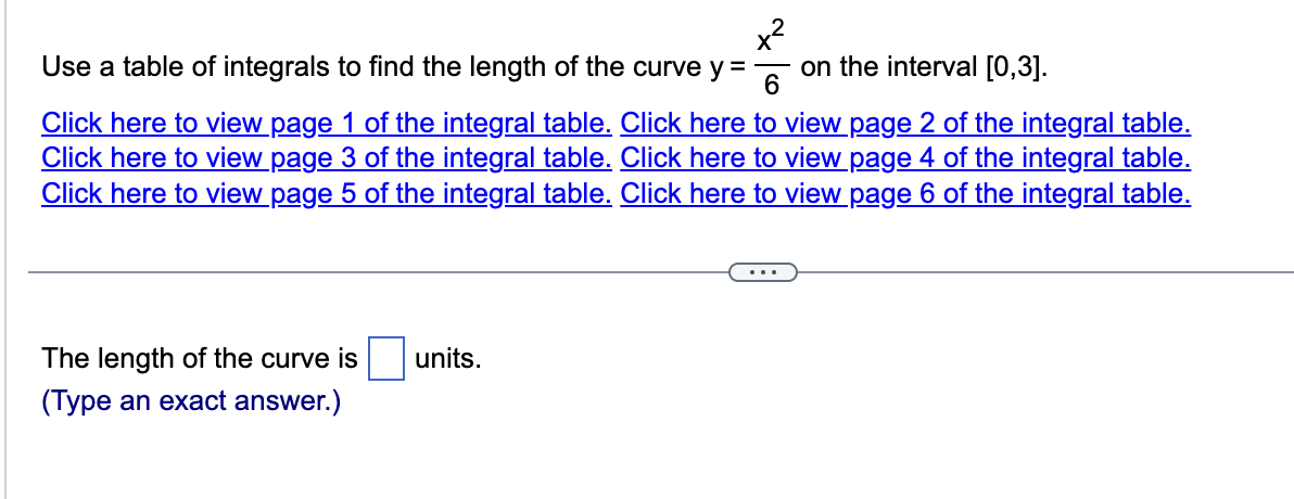 Solved Use a table of integrals to find the length of the | Chegg.com