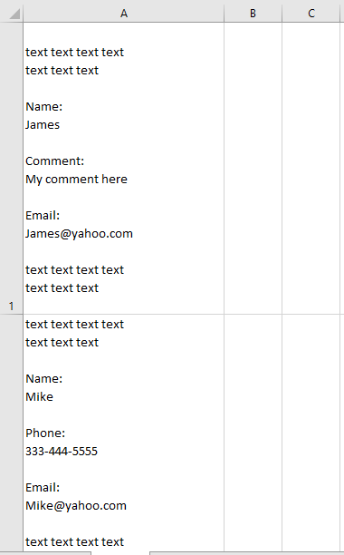 Solved Extracting data from excel column into a new sheet | Chegg.com