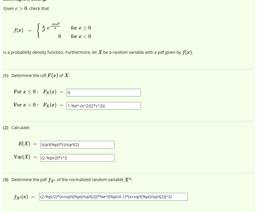 Solved Given c>0, ﻿check | Chegg.com