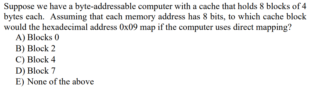 Solved Suppose We Have A Byte-addressable Computer With A 