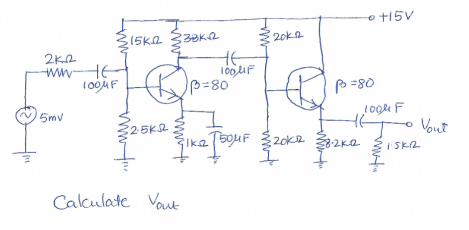 Solved Calculate Vout | Chegg.com Solved Calculate Vout | Chegg.com
