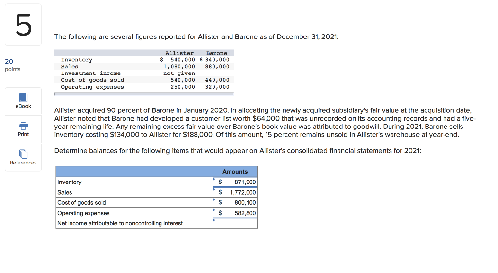 Solved 5 The Following Are Several Figures Reported For Chegg