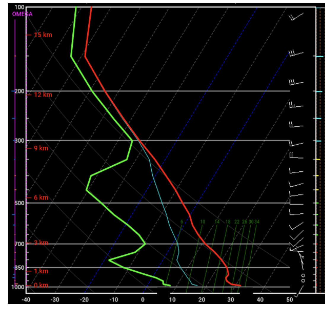 Solved What is the observed temperature & dew point at the | Chegg.com