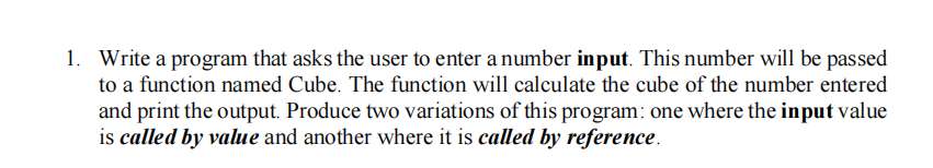 Solved 1. Write a program that asks the user to enter a | Chegg.com