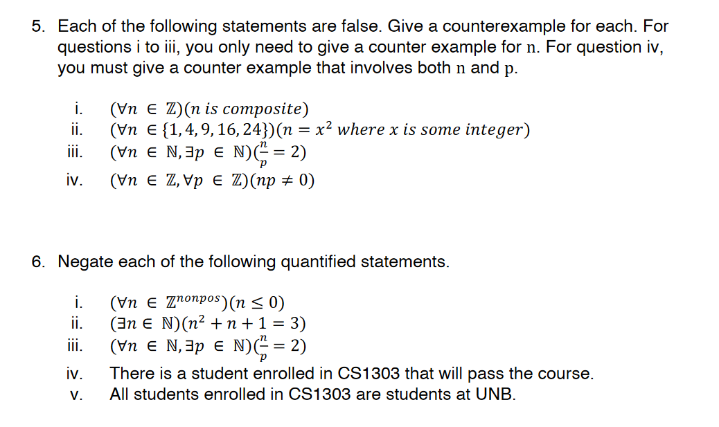 Solved Each of the following statements are false. Give a | Chegg.com