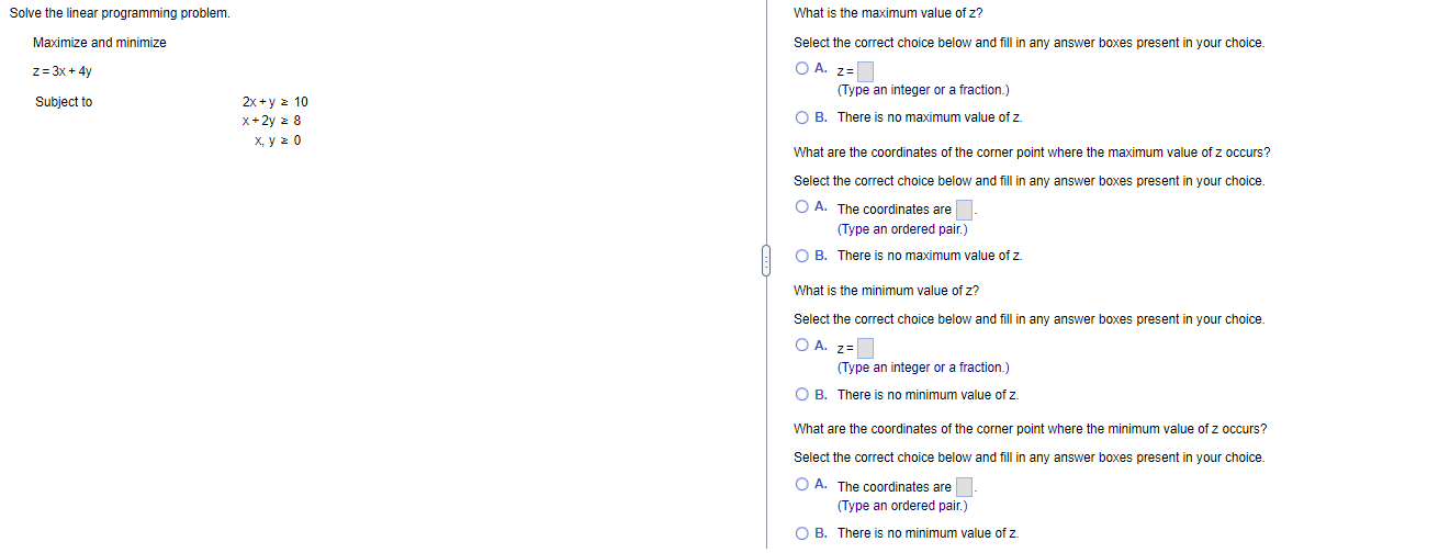 Solved Solve the linear programming problem. What is the | Chegg.com