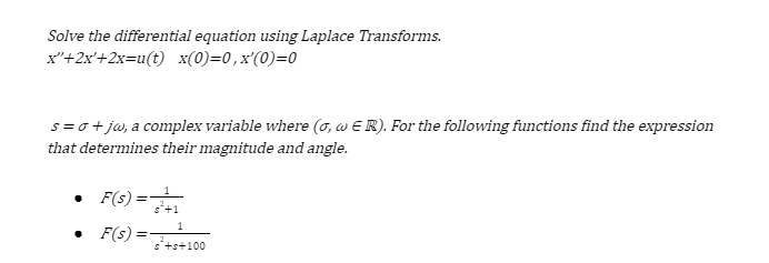 Solved Solve the differential equation using Laplace | Chegg.com