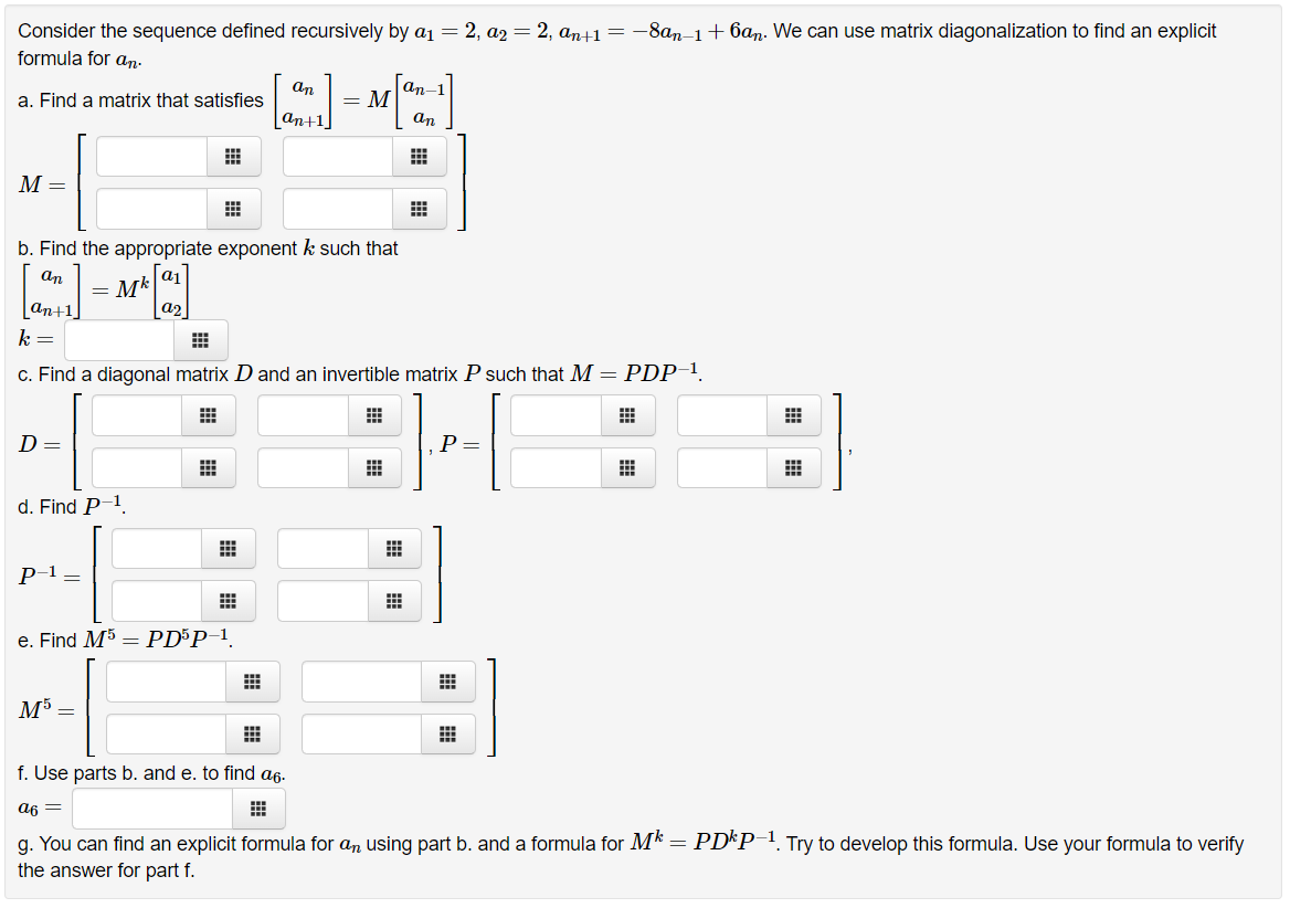 Consider the sequence defined recursively by a1 = 2, | Chegg.com