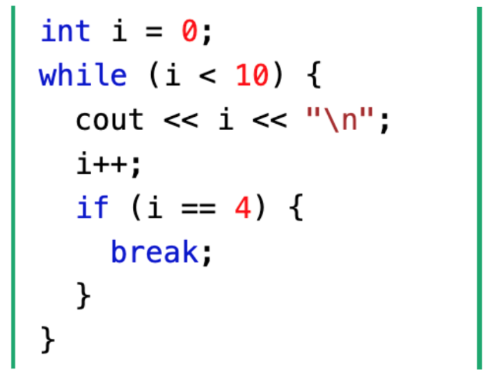 Solved int i=0; while (i