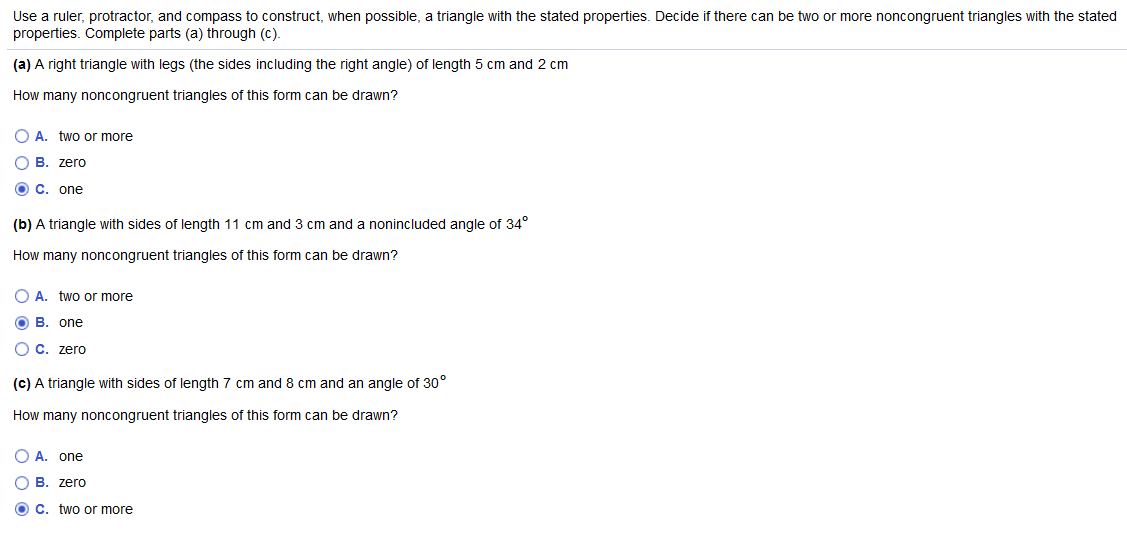 Solved Use a ruler, protractor, and compass to construct, | Chegg.com