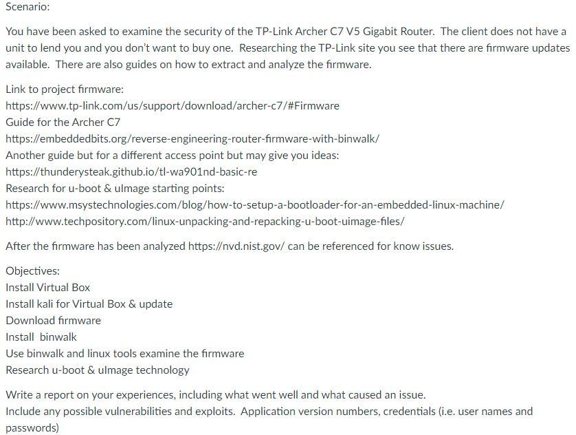 Solved Scenario: You have been asked to examine the security | Chegg.com