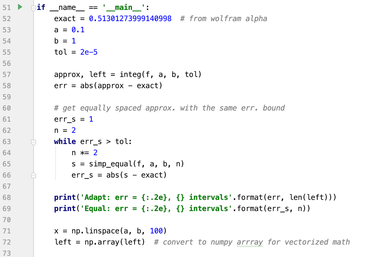 Q2 Un Recursion Implement The Adaptive Integration