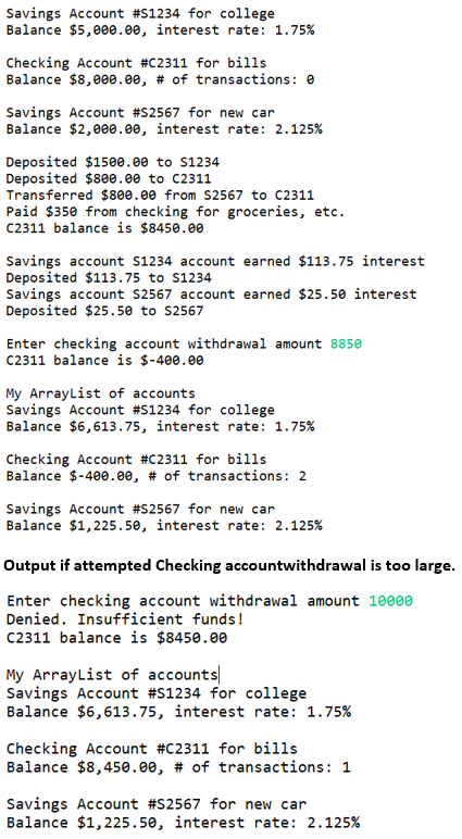 Solved Savings Account #51234 for college Balance $5,000.ee, | Chegg.com