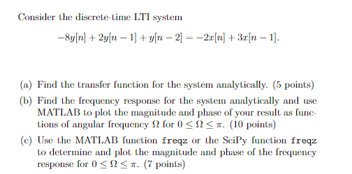 Solved Consider the discrete-time LTI system | Chegg.com