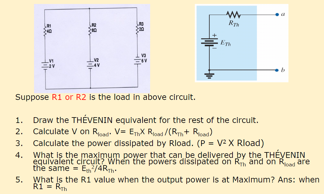 Solved a Rth R1 40 R3 20 80 ETh V3 = 6V V1 —2 V =4V b | Chegg.com