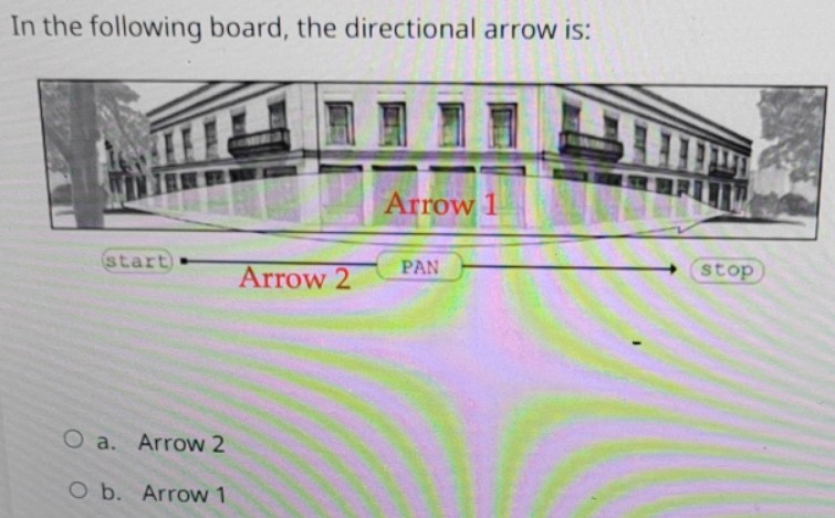 Solved In the following board, the directional arrow is:a. | Chegg.com