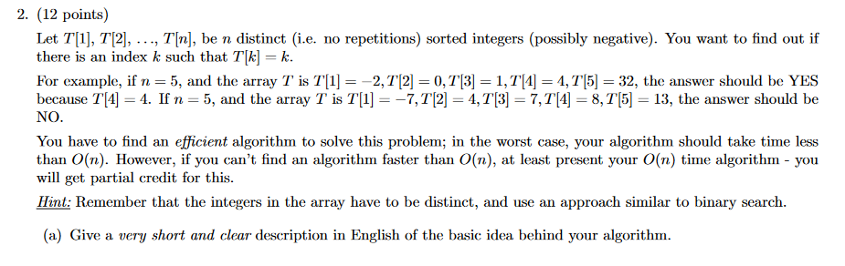 Solved B Give The Psuedocode C Trace Your Algorithm On 8875