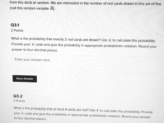 Solved Consider a standard deck of 52 playing cards and an | Chegg.com