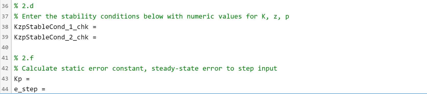 Solved Stabilize with Routh-Hurwitz Analysis, Steady State | Chegg.com