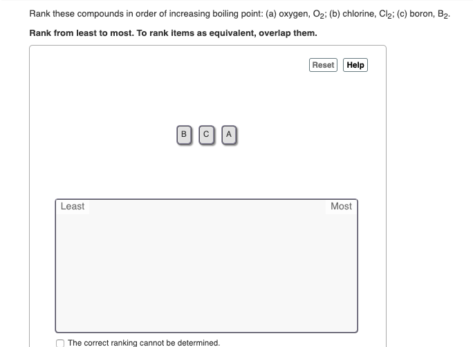 Solved Rank these compounds in order of increasing boiling | Chegg.com