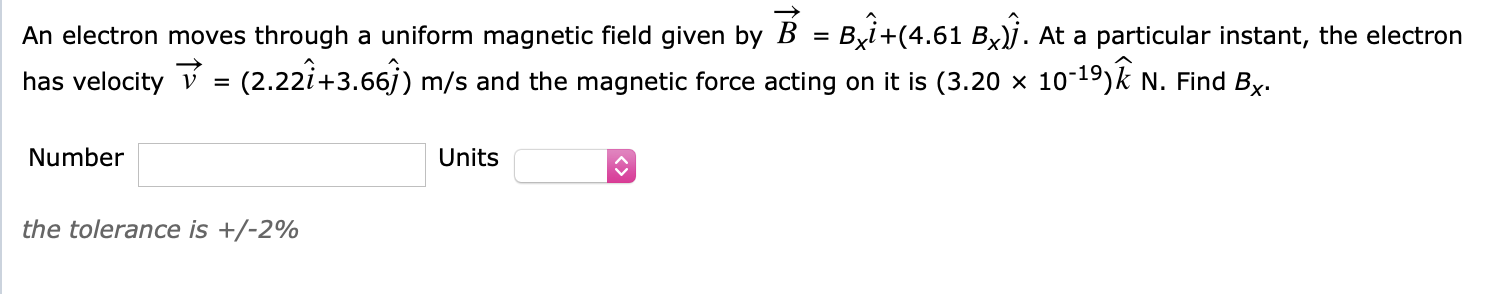 Solved An electron moves through a uniform magnetic field | Chegg.com