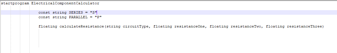 Solved Need help making an if statement in the modular | Chegg.com