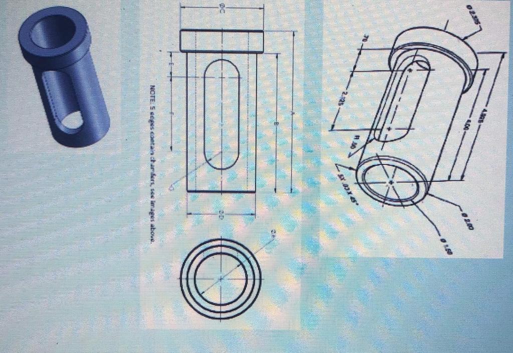 3D-Model the Retainer part Unit : IPS ( inch, pound, | Chegg.com