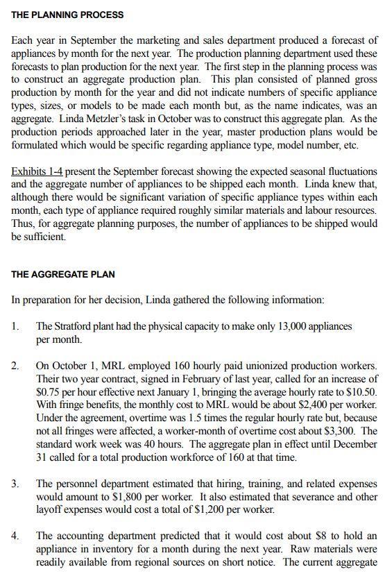 Develop a multi-period production planning model | Chegg.com