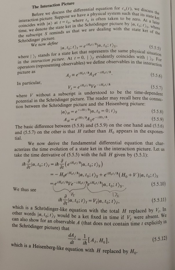 In the textbook equation 5.8 describes a tow level | Chegg.com