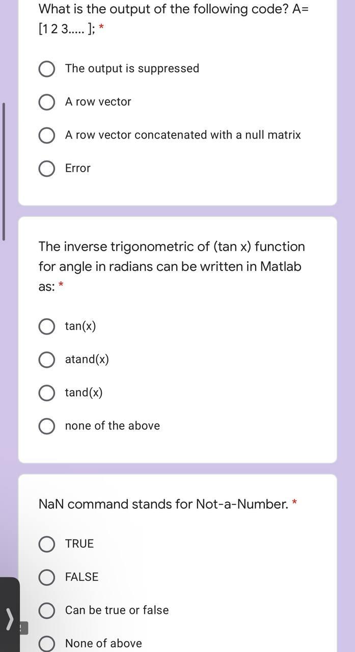 What Is The Output Of The Following Code A 1 2 