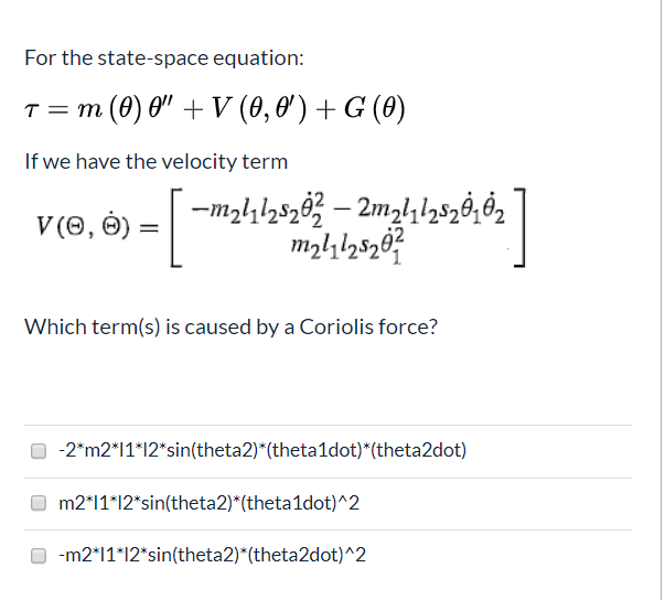 Solved Because of the point-mass assumption, the inertia | Chegg.com