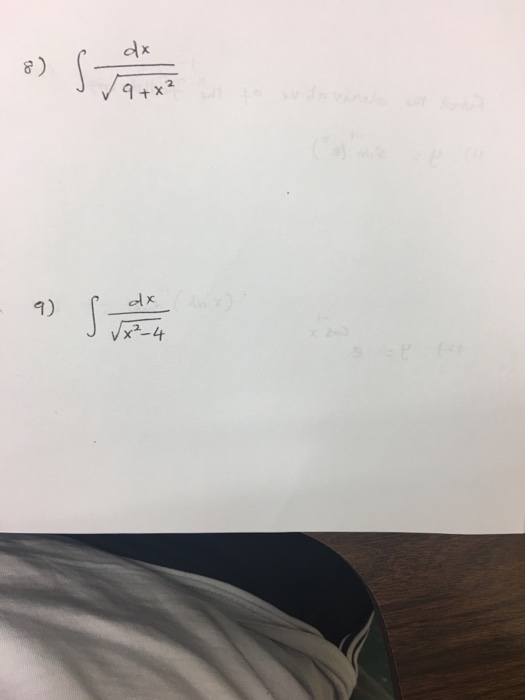 Solved integral dx/squareroot 9 + x^2 integral | Chegg.com