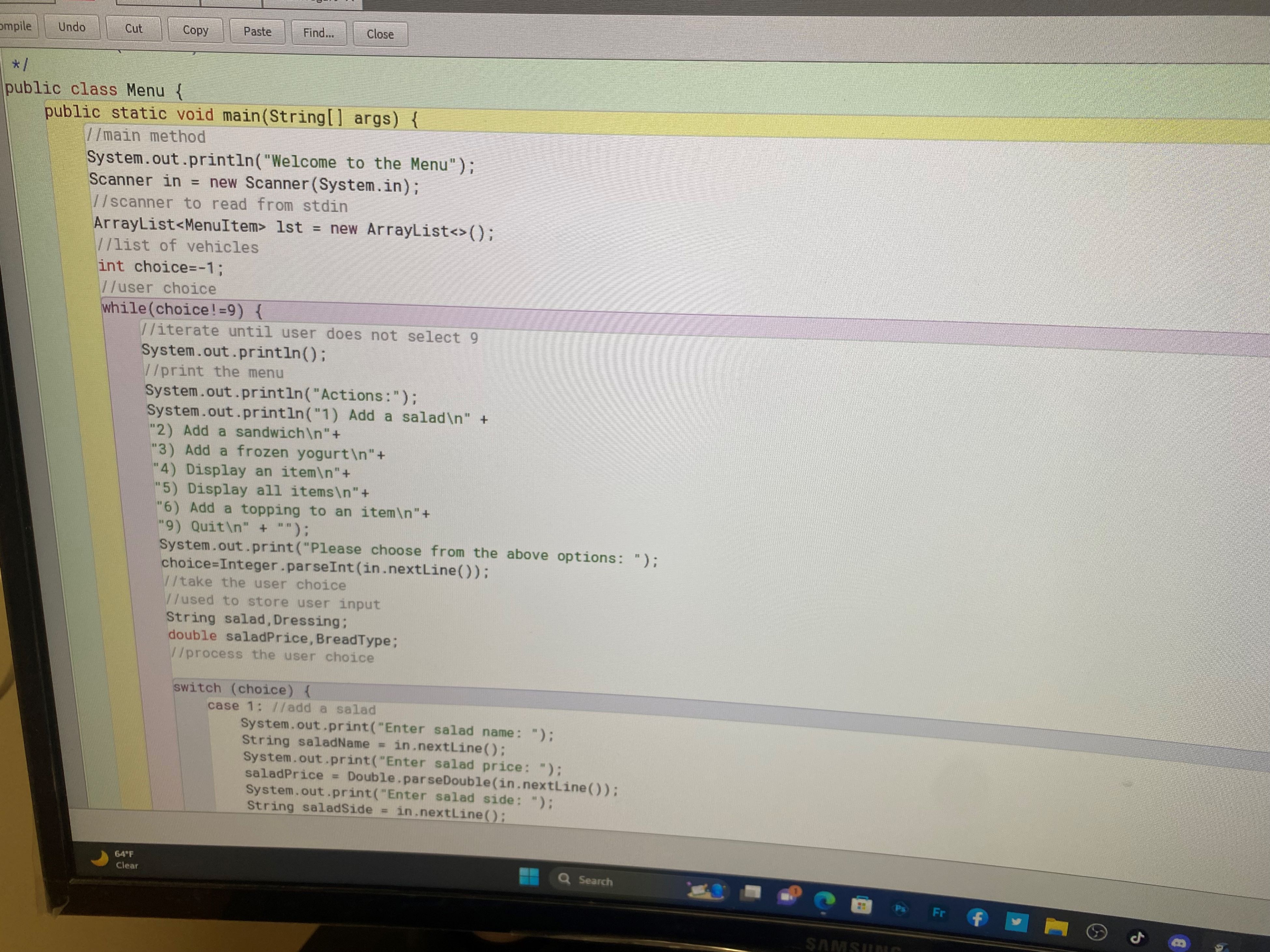 Solved So I Am currently working on an assignment where i | Chegg.com
