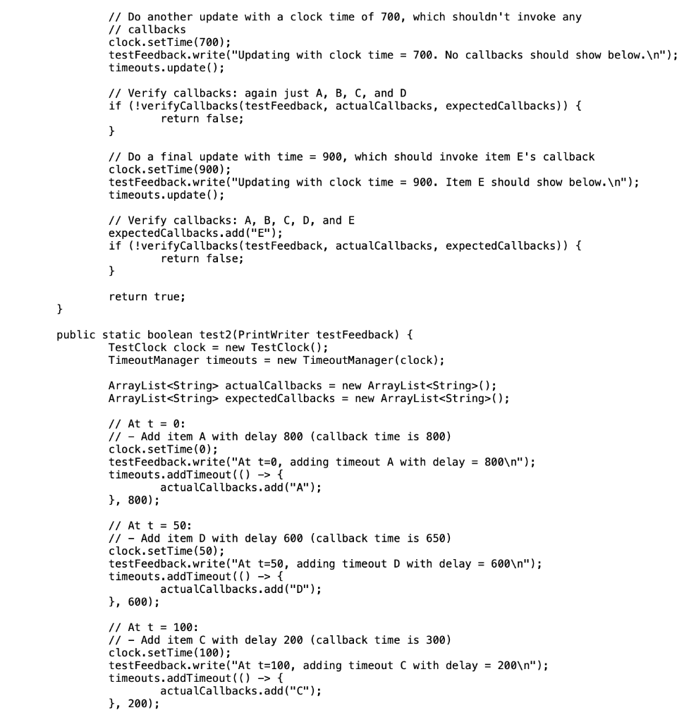 Solved 9.8 LAB: Timeout manager with PriorityQueue Timeout | Chegg.com