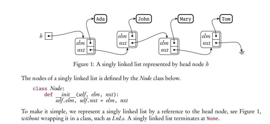 Solved 1. Write a generator function iter_nodes (h) to yield | Chegg.com