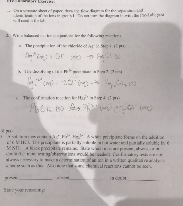 Solved Pre-Laboratory Exercise: 1. On a separate sheet of | Chegg.com