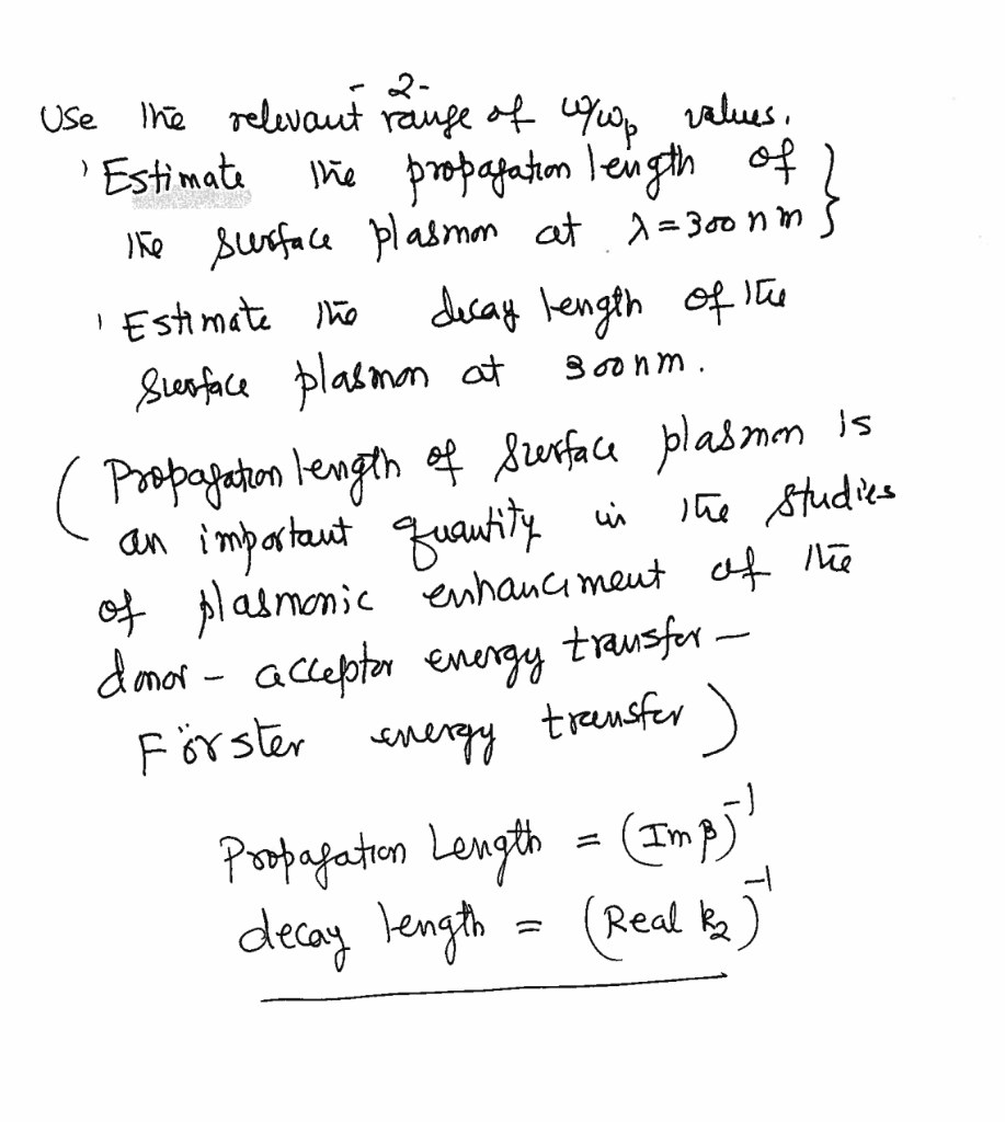 Solved Mrstly numerical studies of surface plasions | Chegg.com